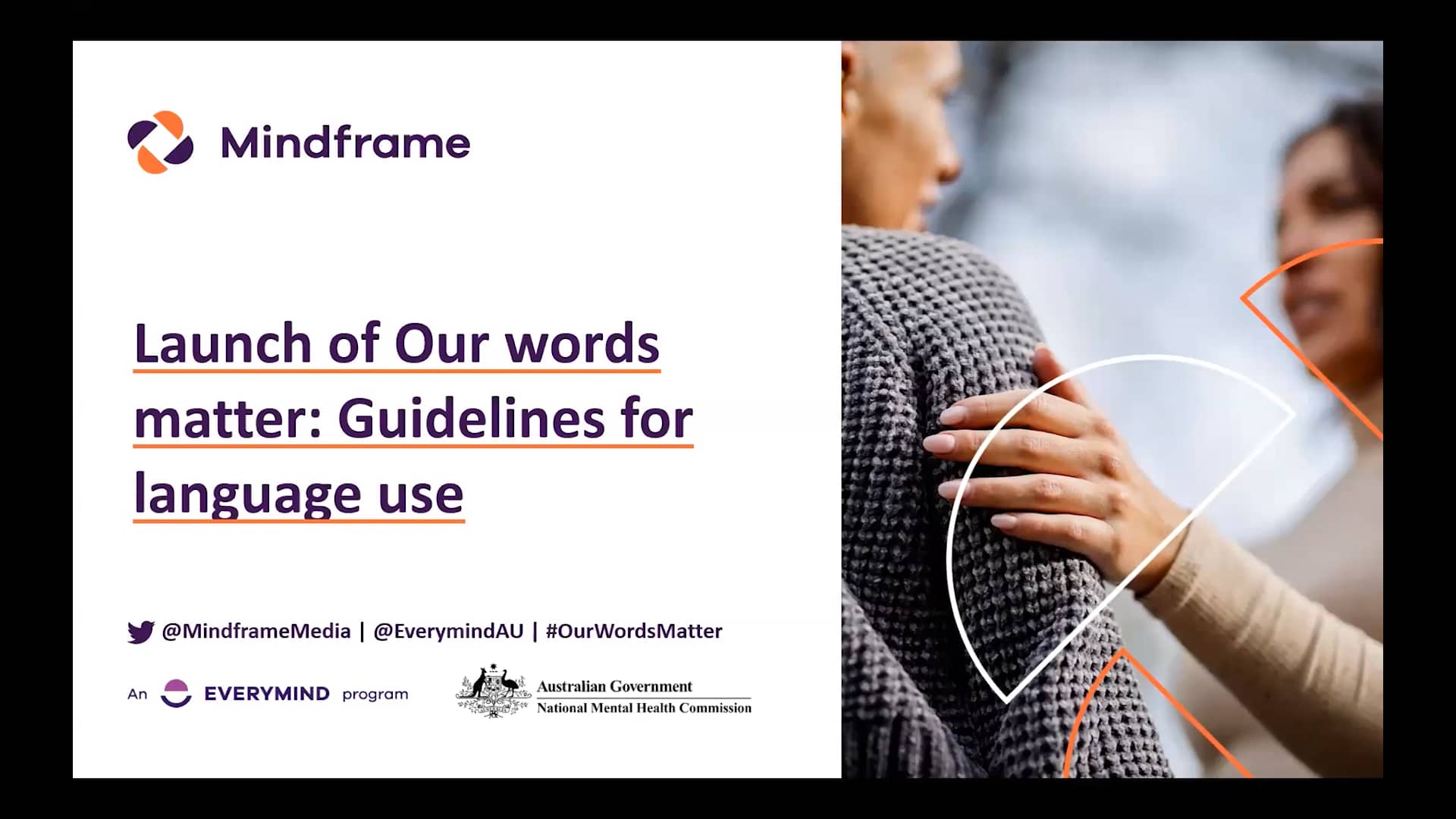 Our words matter: Guidelines for language use webinar launch (26 April ...
