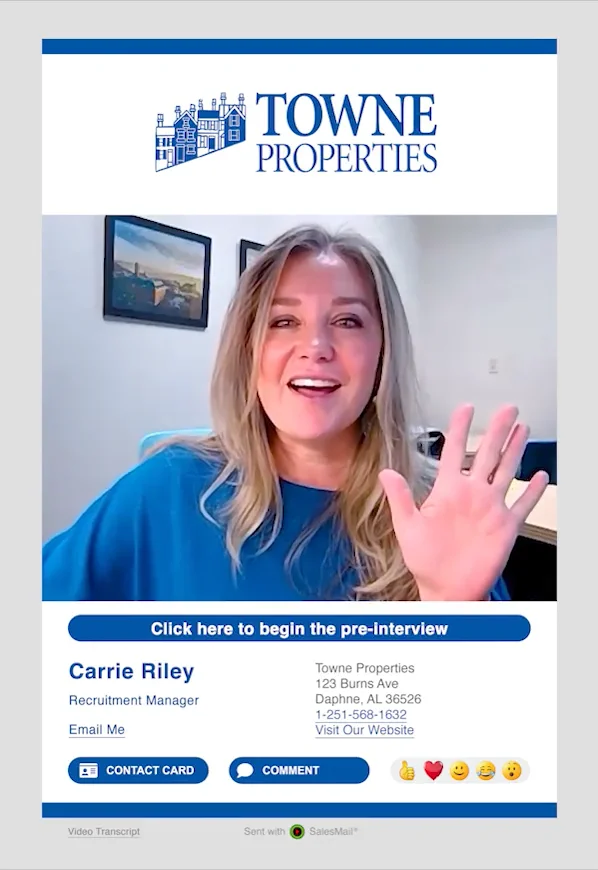 SalesMail Example (Carrie - Towne Properties)