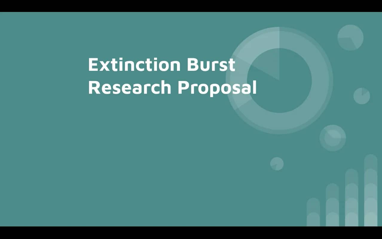 Extinction burst research propsoal on Vimeo