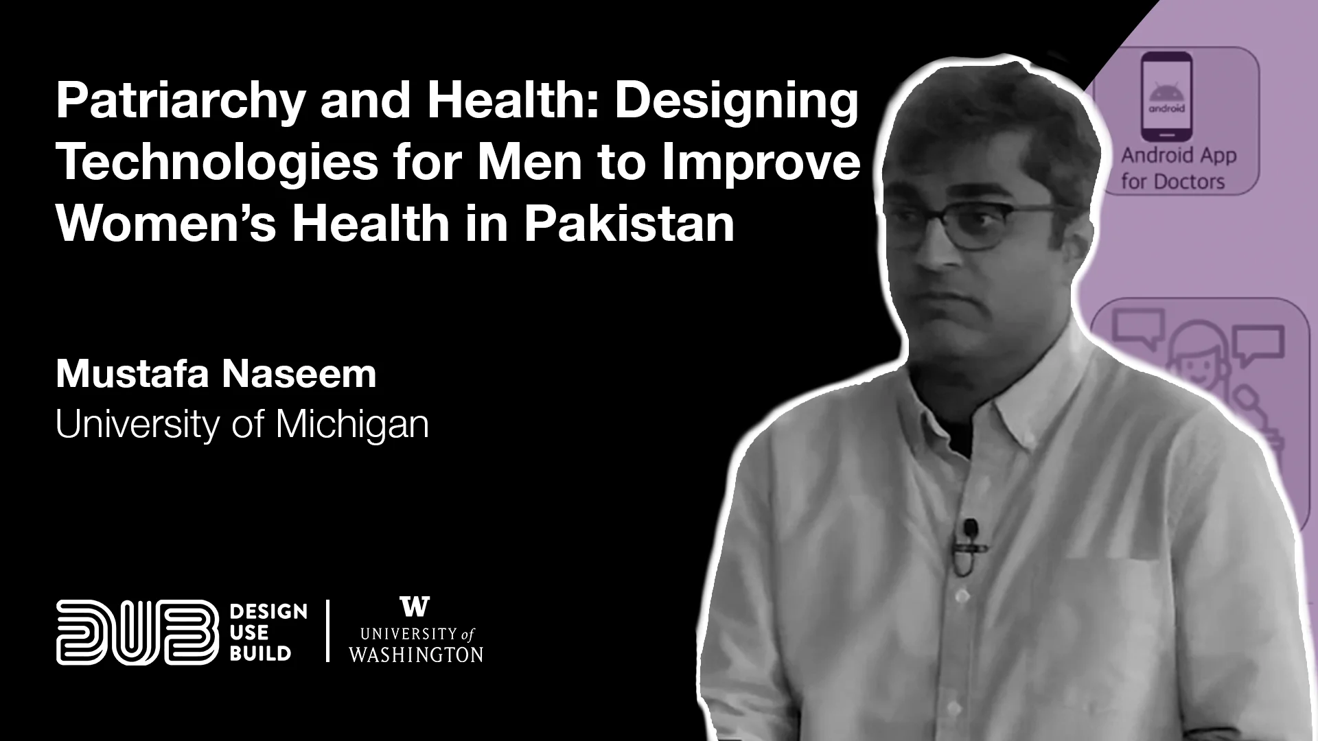 Mustafa Naseem: Patriarchy and Health: Designing Technologies for Men ...