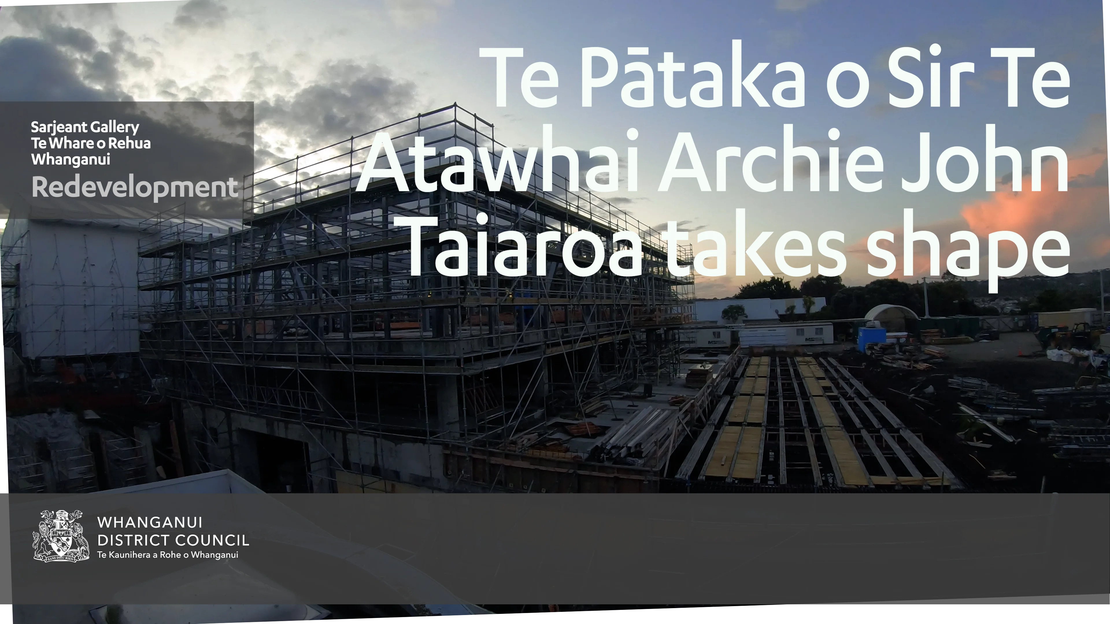 Te Pātaka o Sir Te Atawhai Archie John Taiaroa takes shape