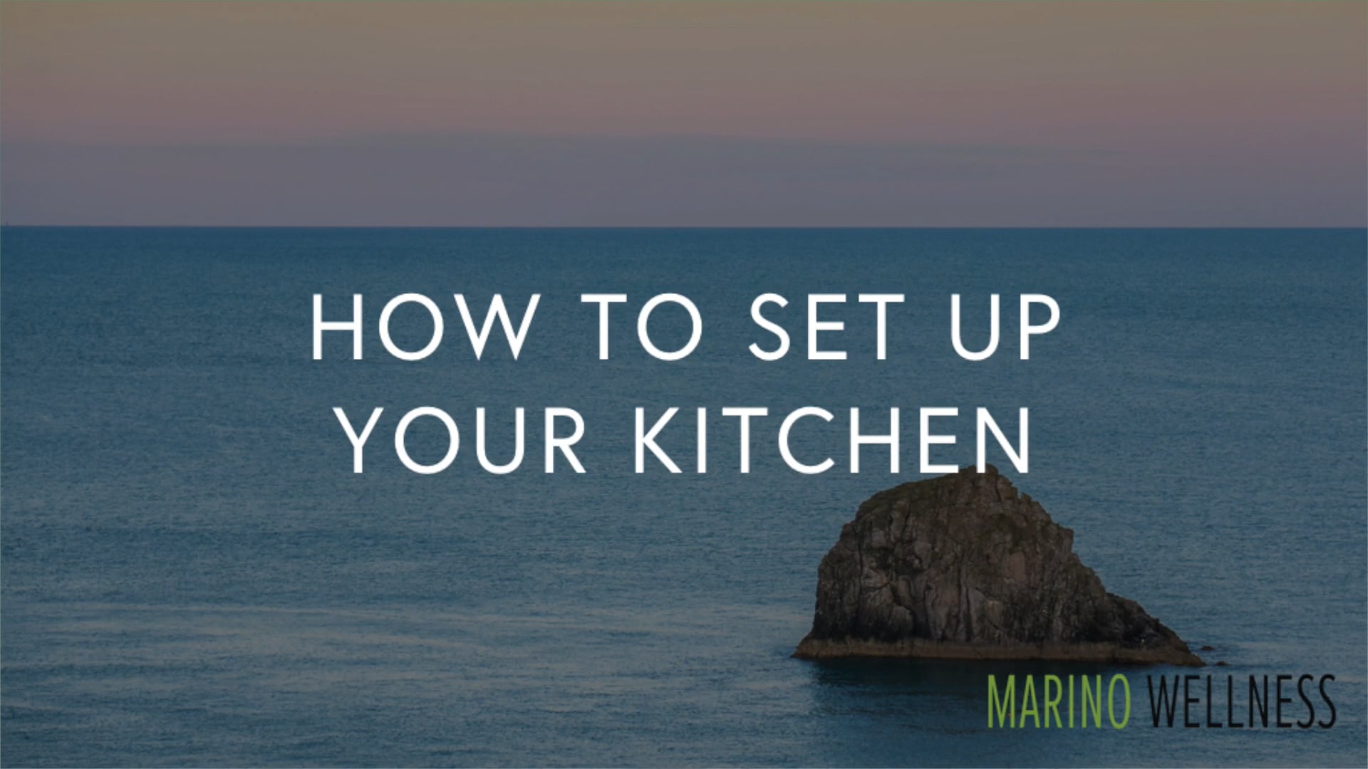 How to Set Up Your Kitchen on Vimeo