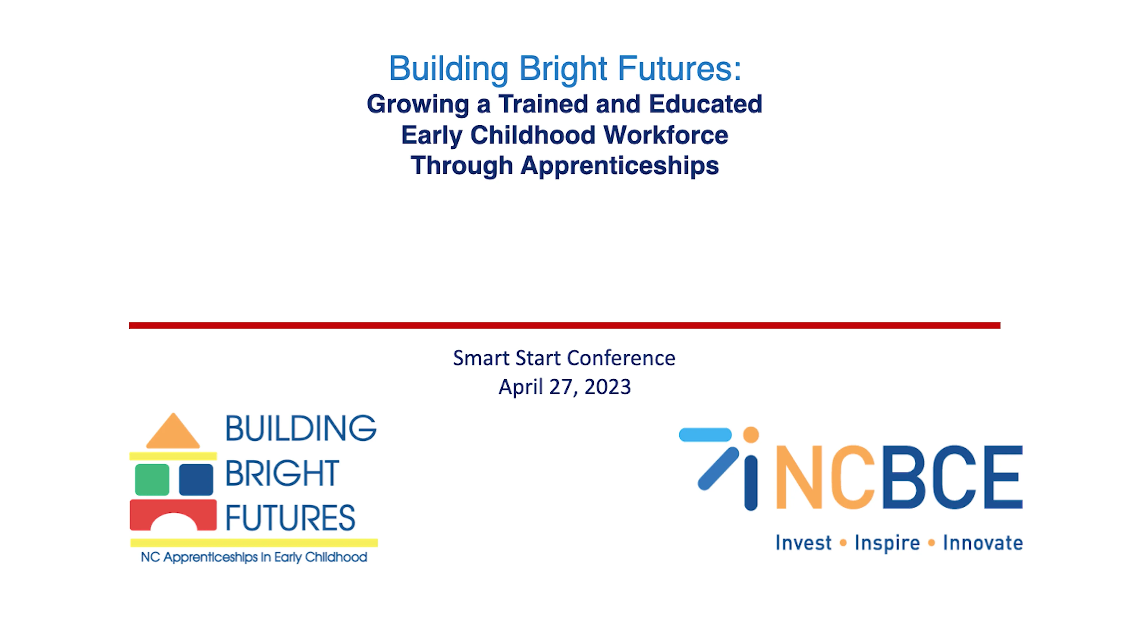 Smart Start Presentation - Building Bright Futures on Vimeo