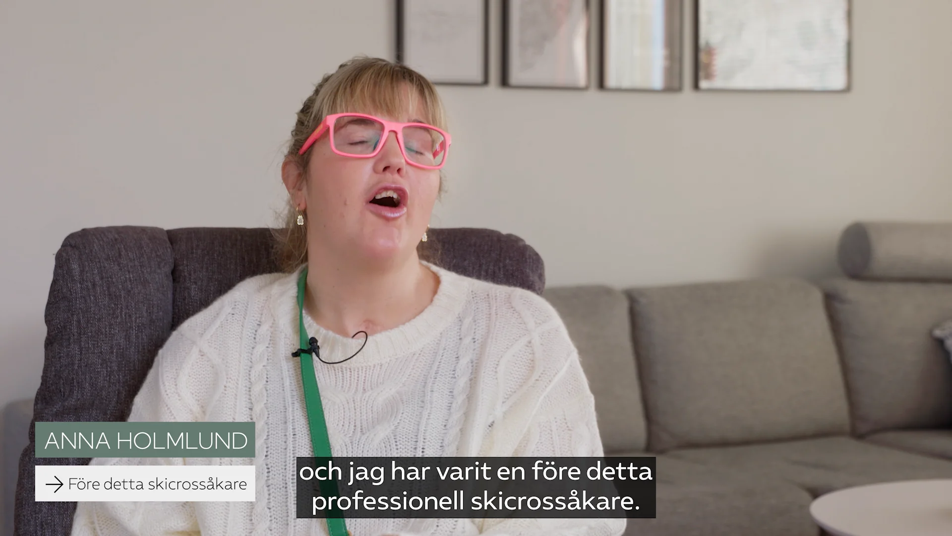 Anna Holmlund, före detta skicrossåkare och assistanstagare