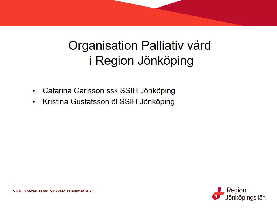 SSIH maj 2023 ST ab- organisation pall vård regionen film on Vimeo