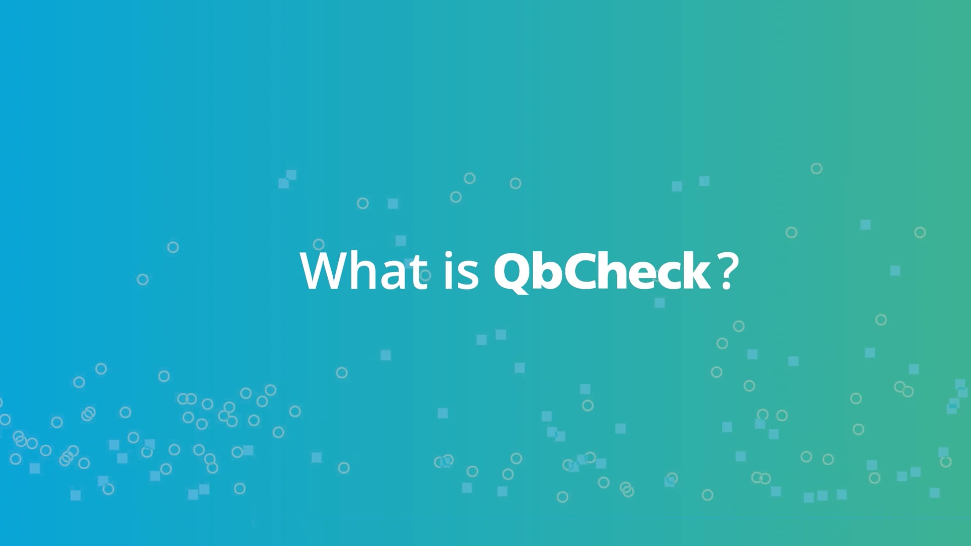 What Is Qbcheck Qbtech On Vimeo