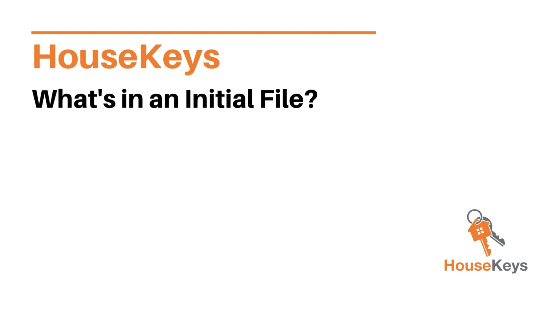 What's in an Initial file? on Vimeo