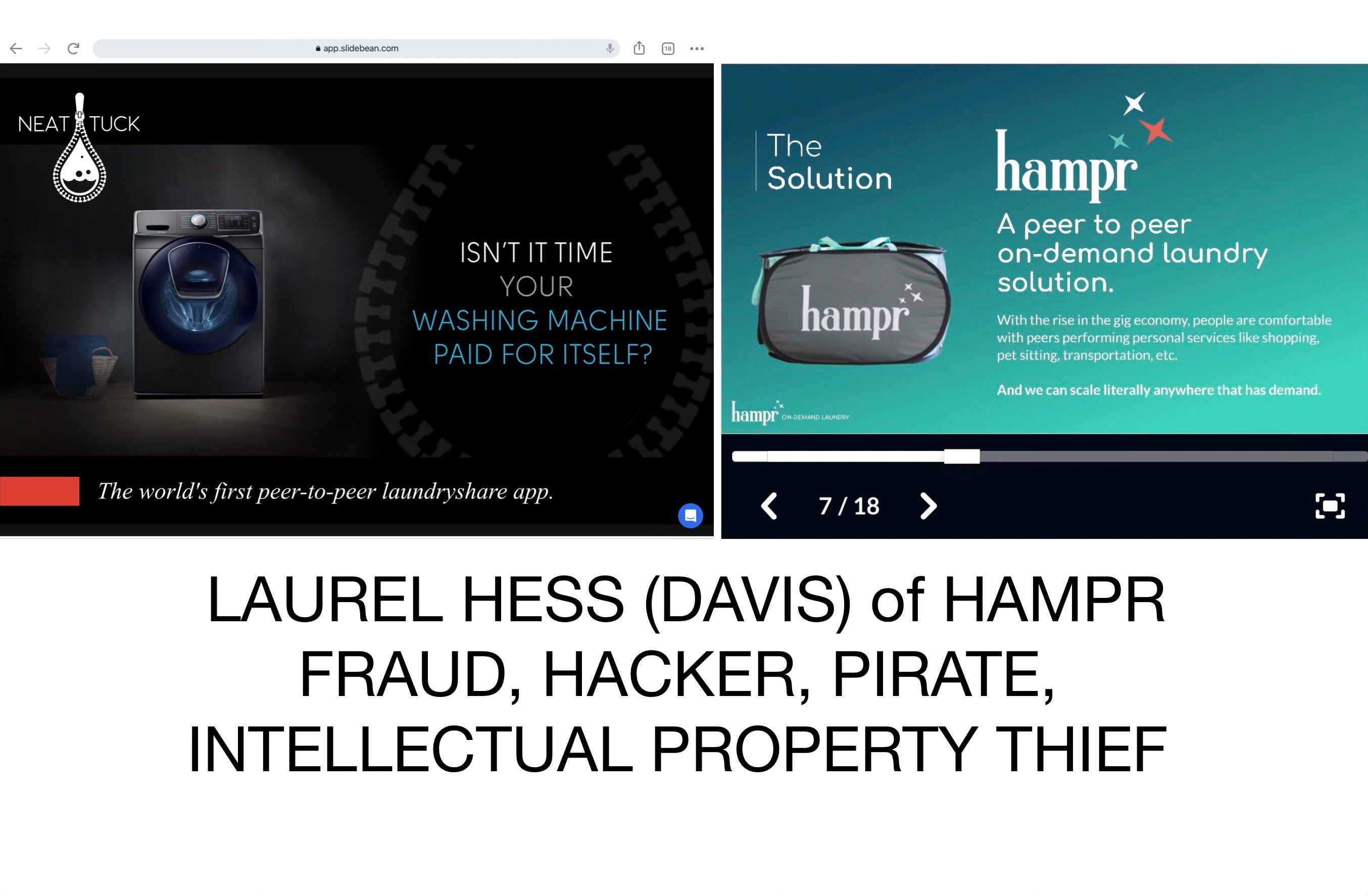 LAUREL HESS of Hampr IMPERSONATOR, FRAUD, HACKER, PLAGIARIZER, PIRATE ...