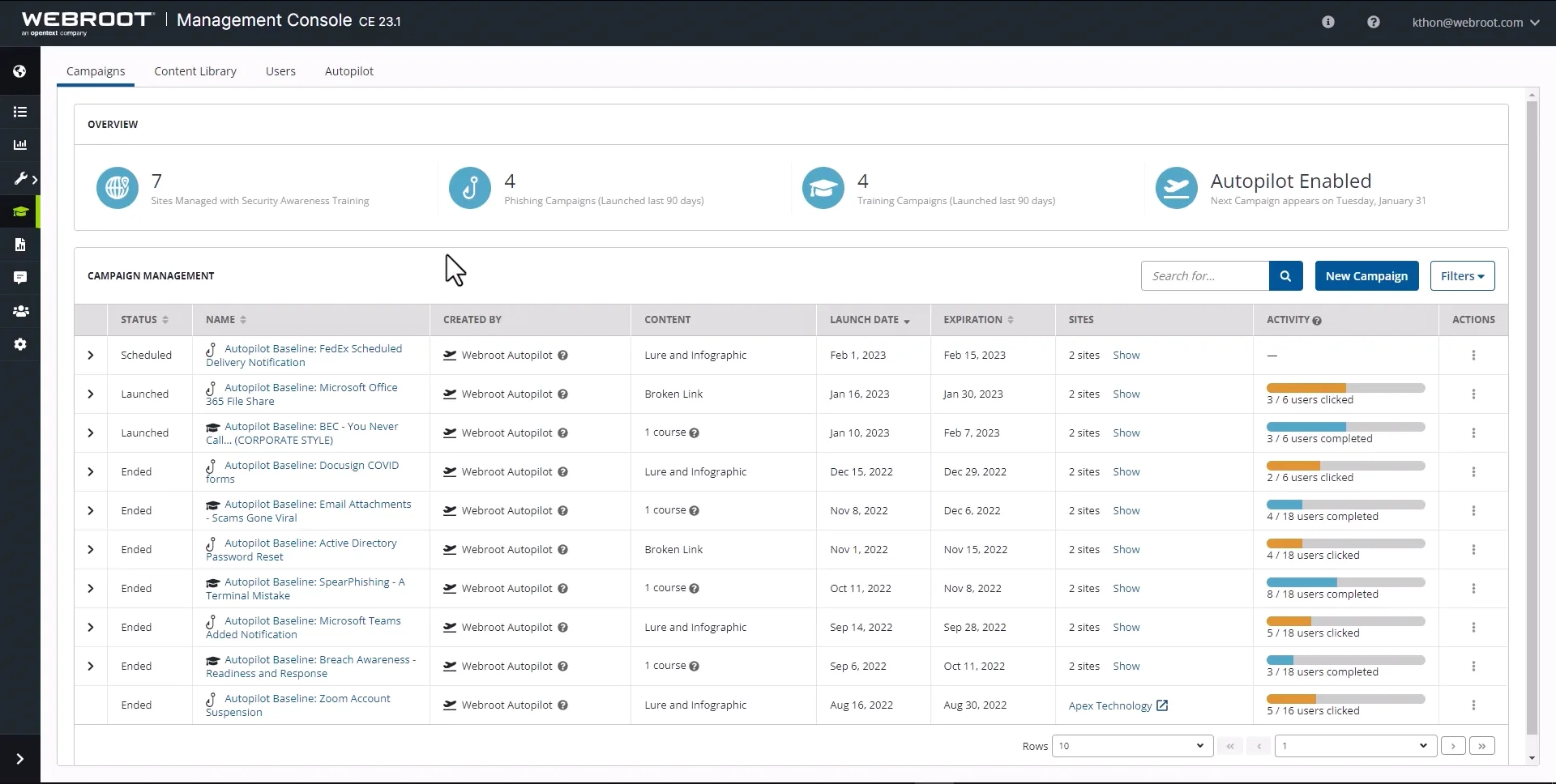 Webroot Security Awareness Training (SAT) Demo on Vimeo