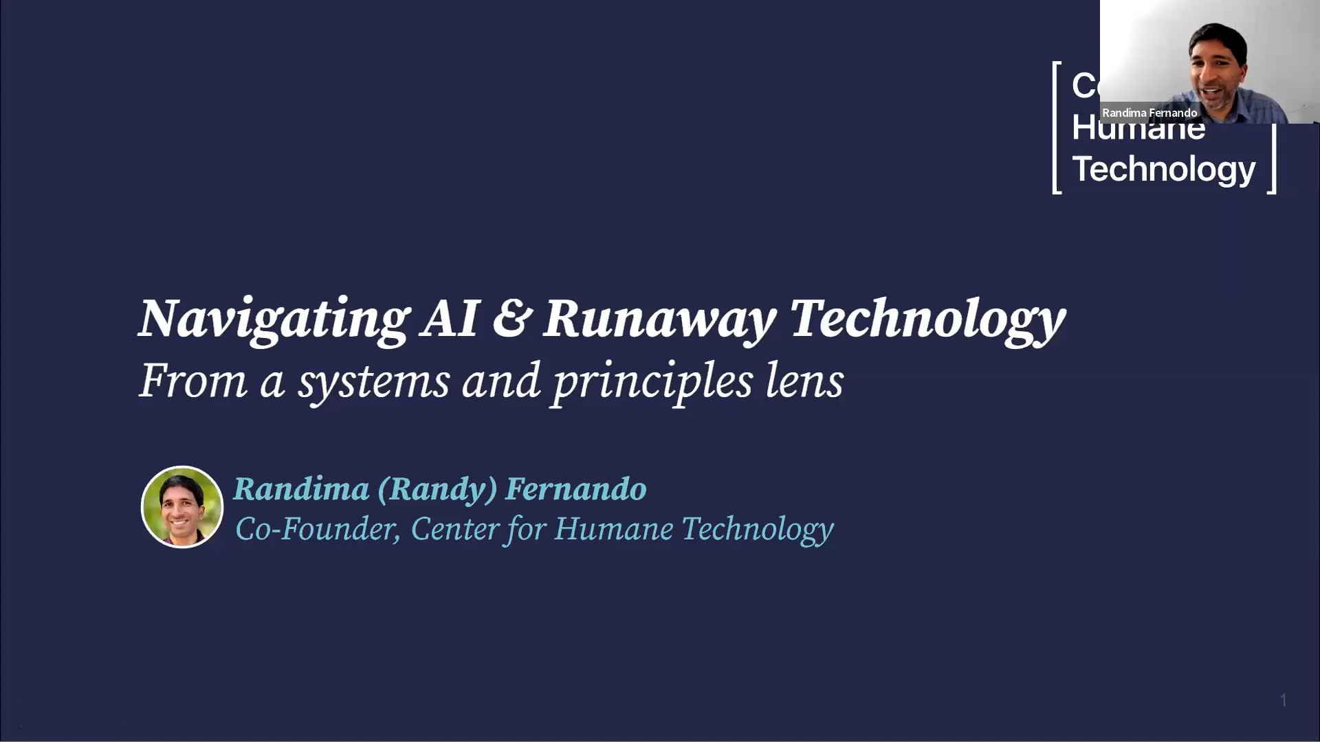 Navigating AI & Runaway Technology on Vimeo