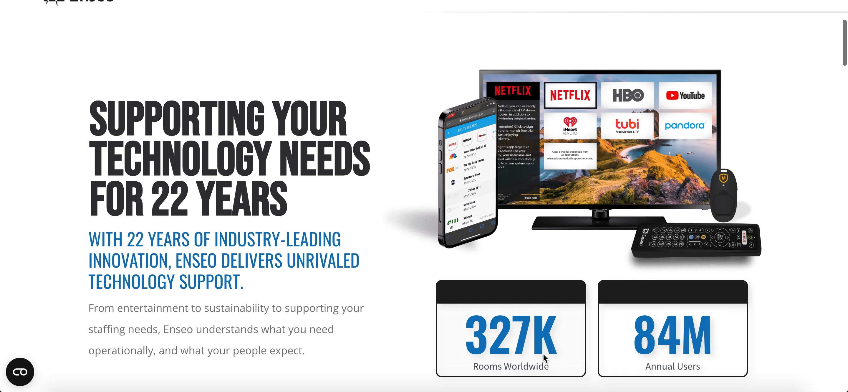 enseo Website Walkthrough