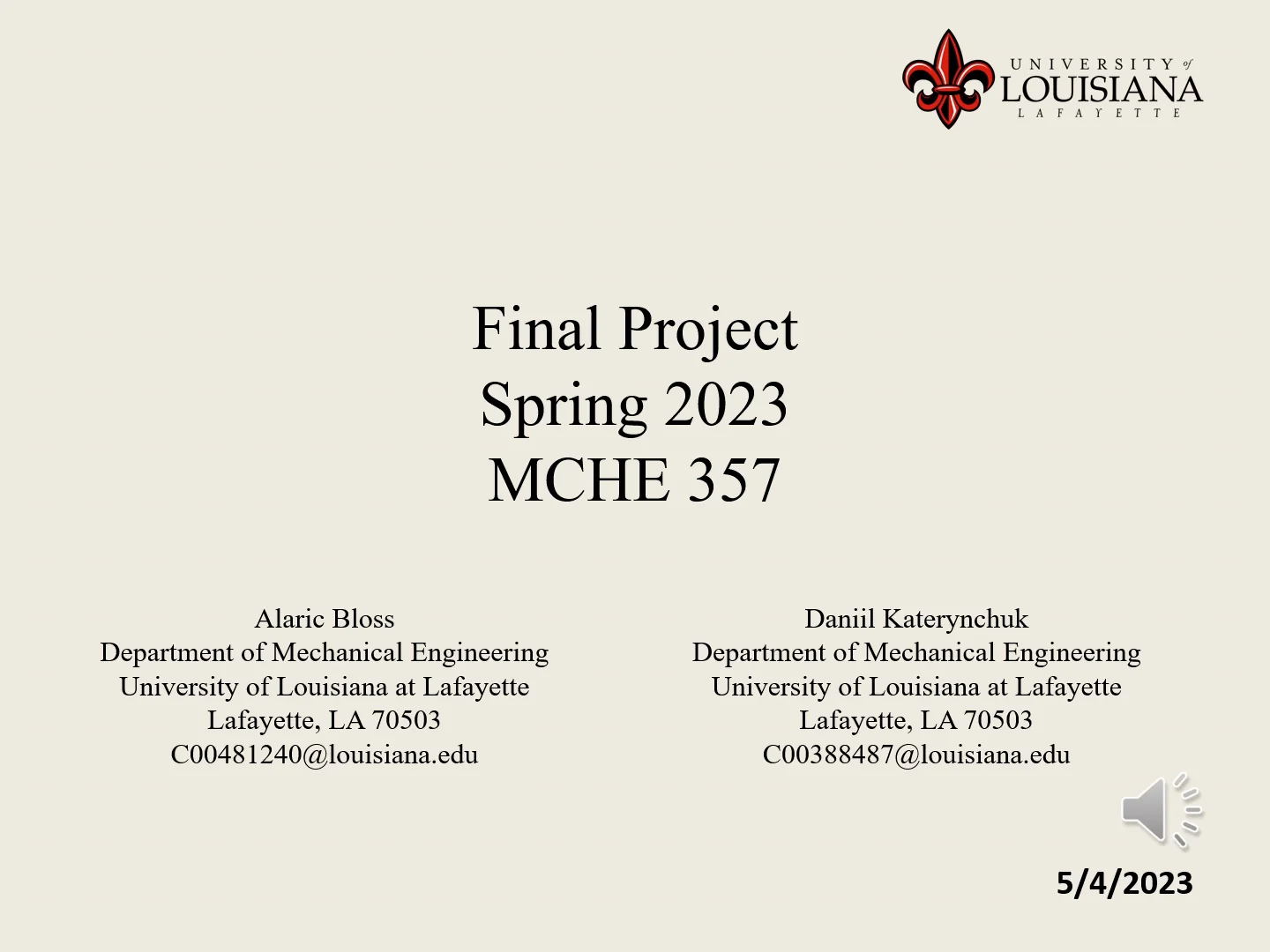 Performance Review - MCHE 357