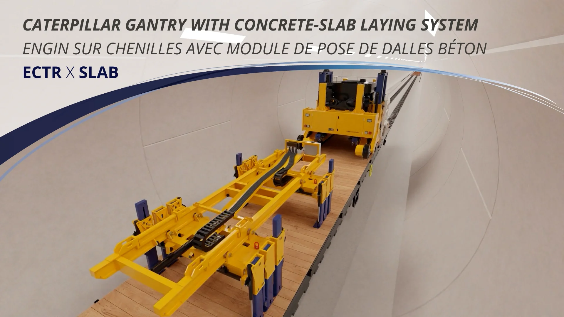 ECTR - Concrete-slabs laying system / Module de pose de dalles béton ...