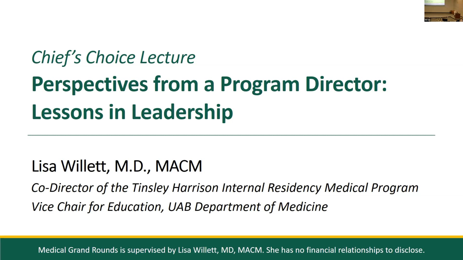 Lisa Willett_DOM Medical Grand Rounds-lecture on Vimeo