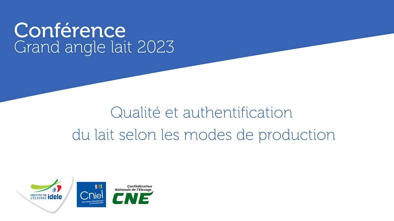 Grand Angle Lait 2023 Qualités et authentification du lait selon les ...