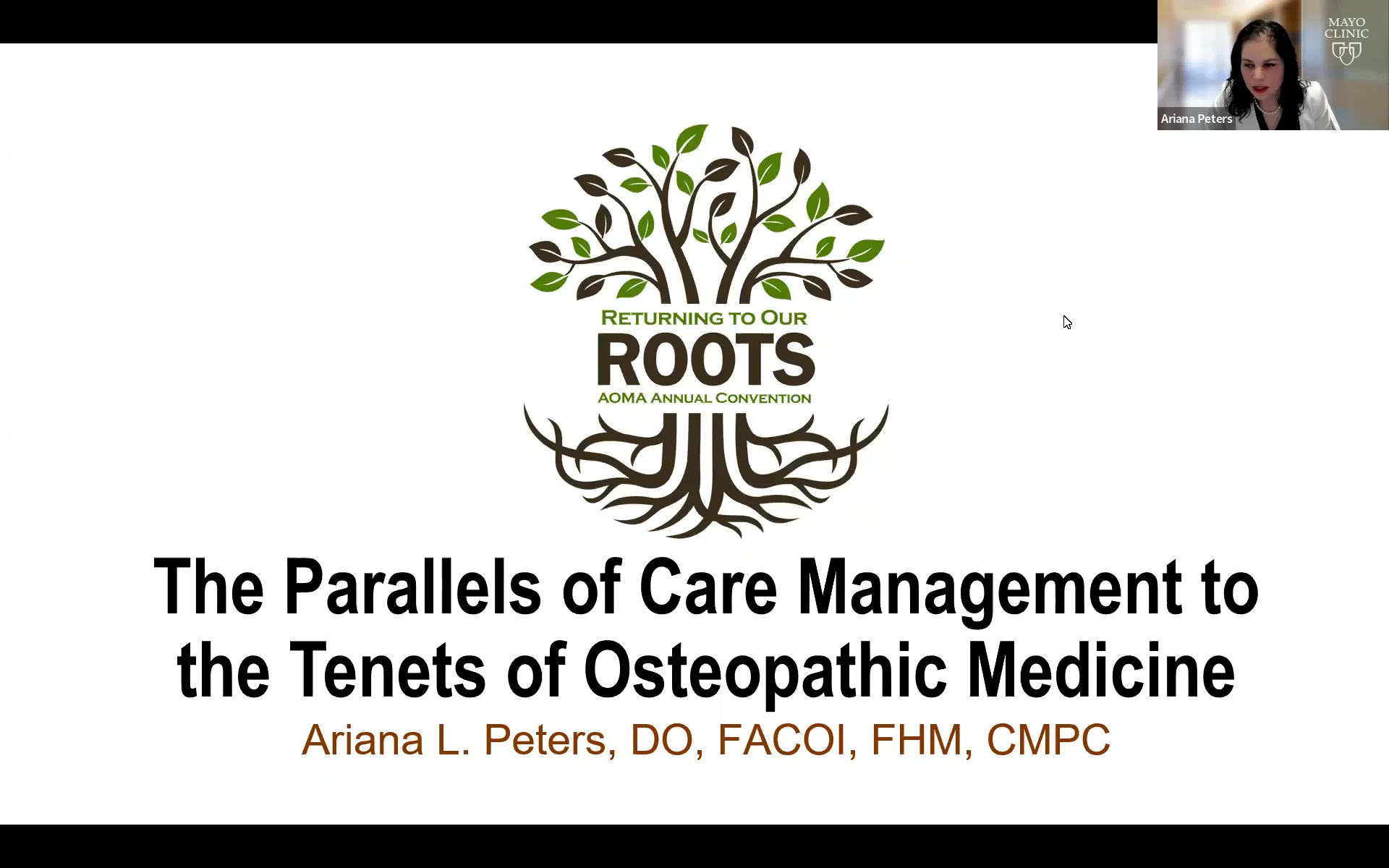 The parallels of care management to the tenets of osteopathic medicine ...