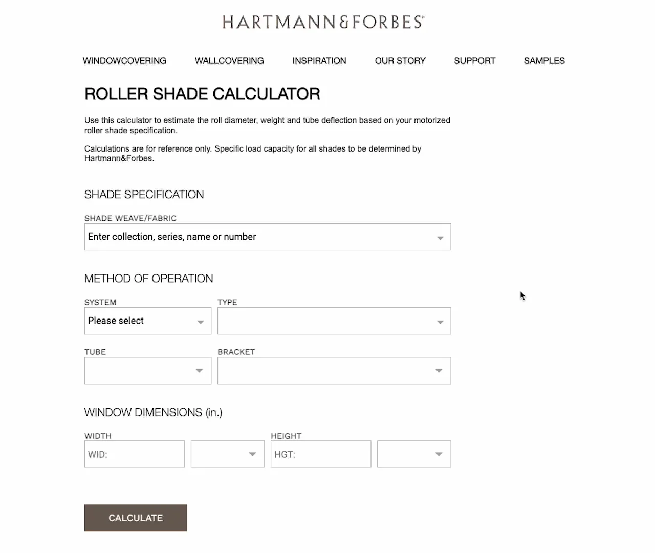 Roller Calculator Demo