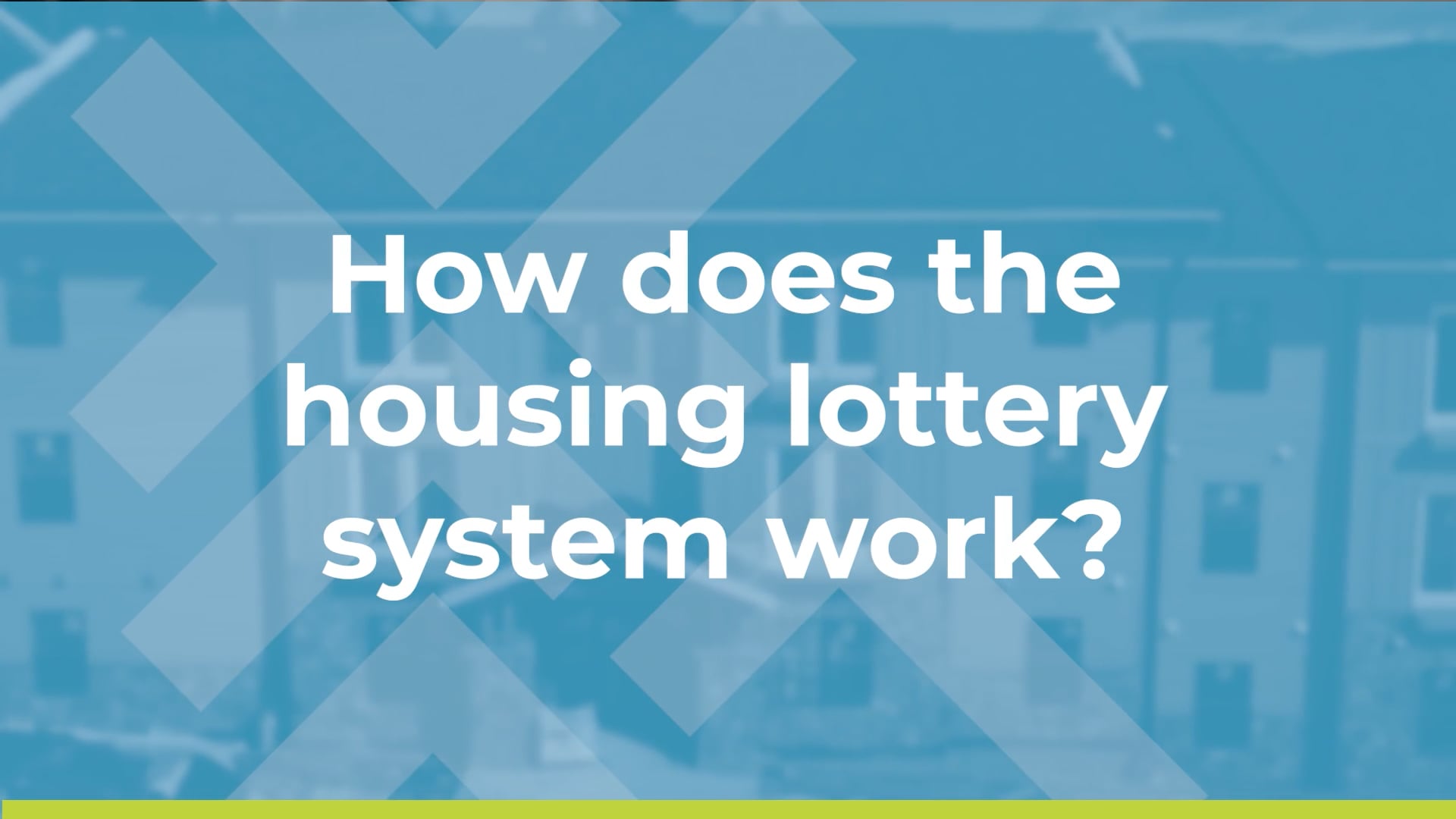 How does the housing lottery system work? on Vimeo