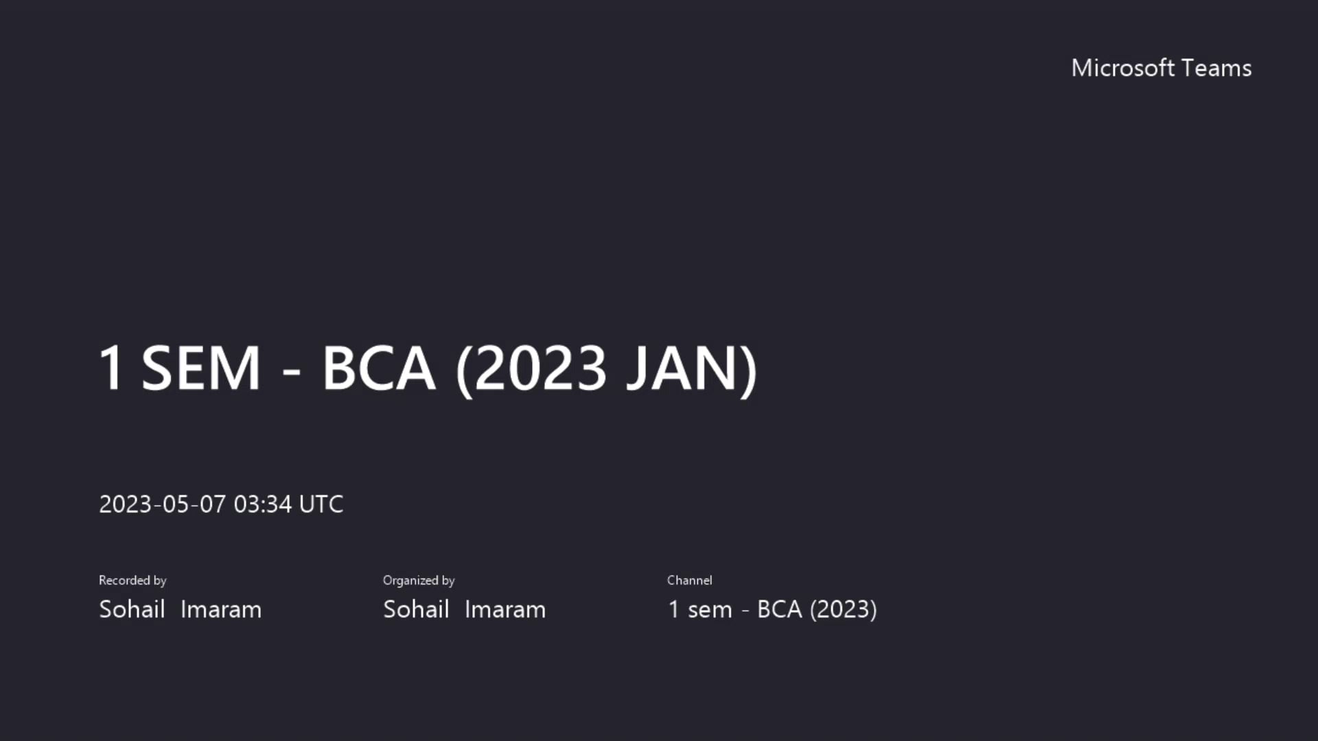DBMS LAB_1 SEM - BCA (2023 JAN)-20230507_090435-Meeting Recording on Vimeo