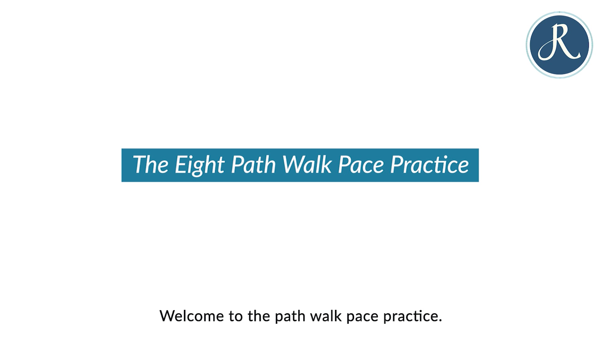 The Eight Path Walk Pace - Practice on Vimeo