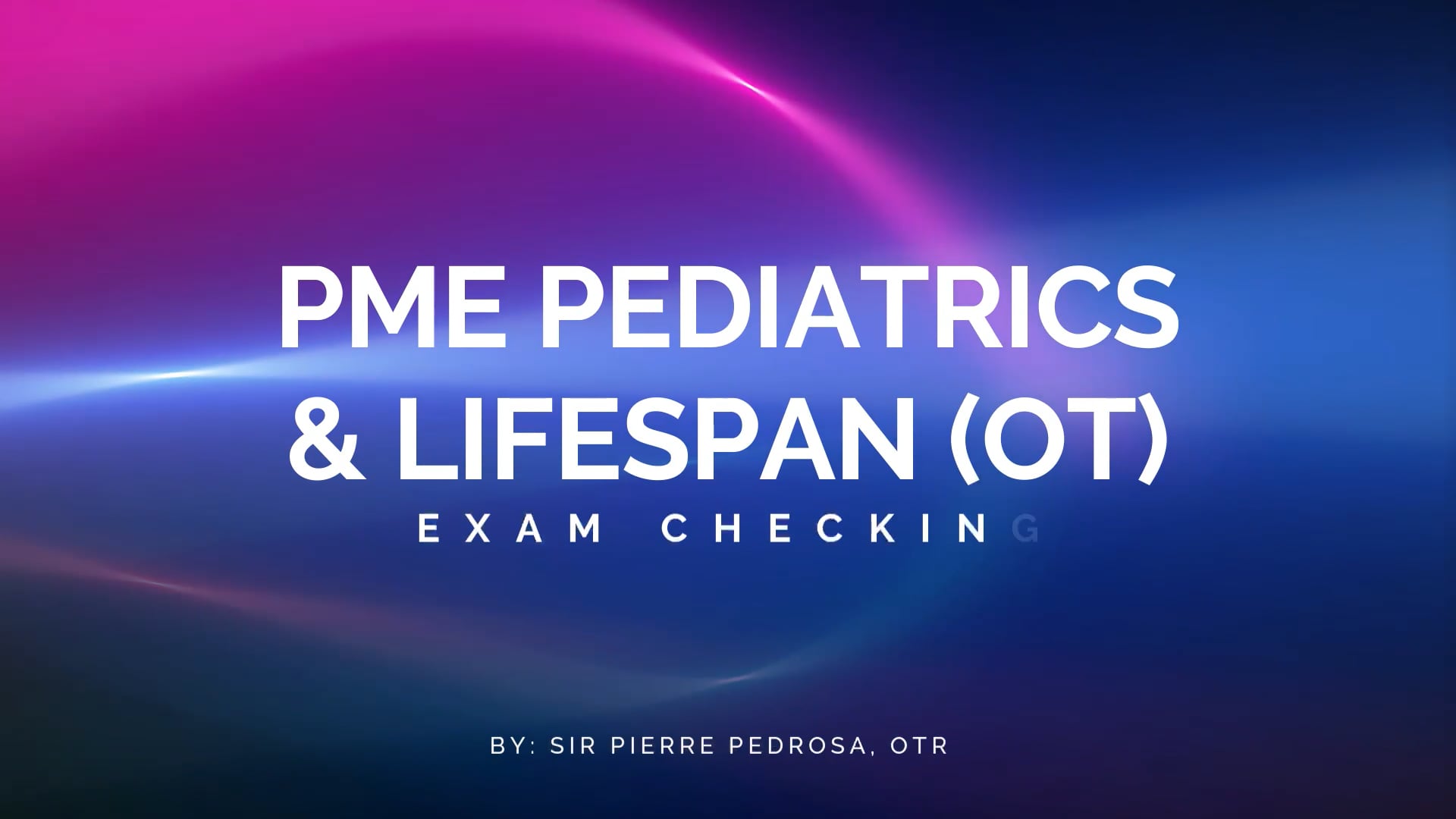 PME PEDIATRICS (OT) on Vimeo