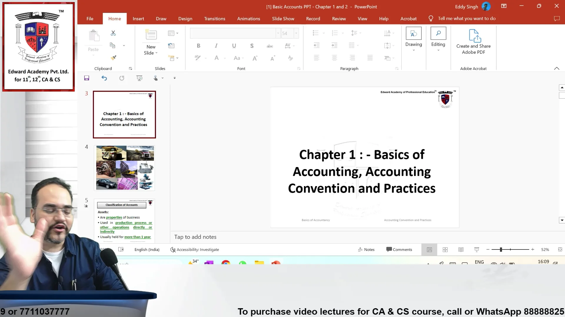 CAF Accounts Basics of Accounting S1