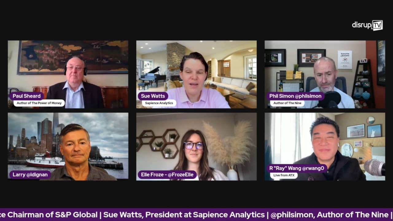 DisrupTV Episode 321, Paul Sheard, Sue Watts, Phil Simon - Hosted by ...