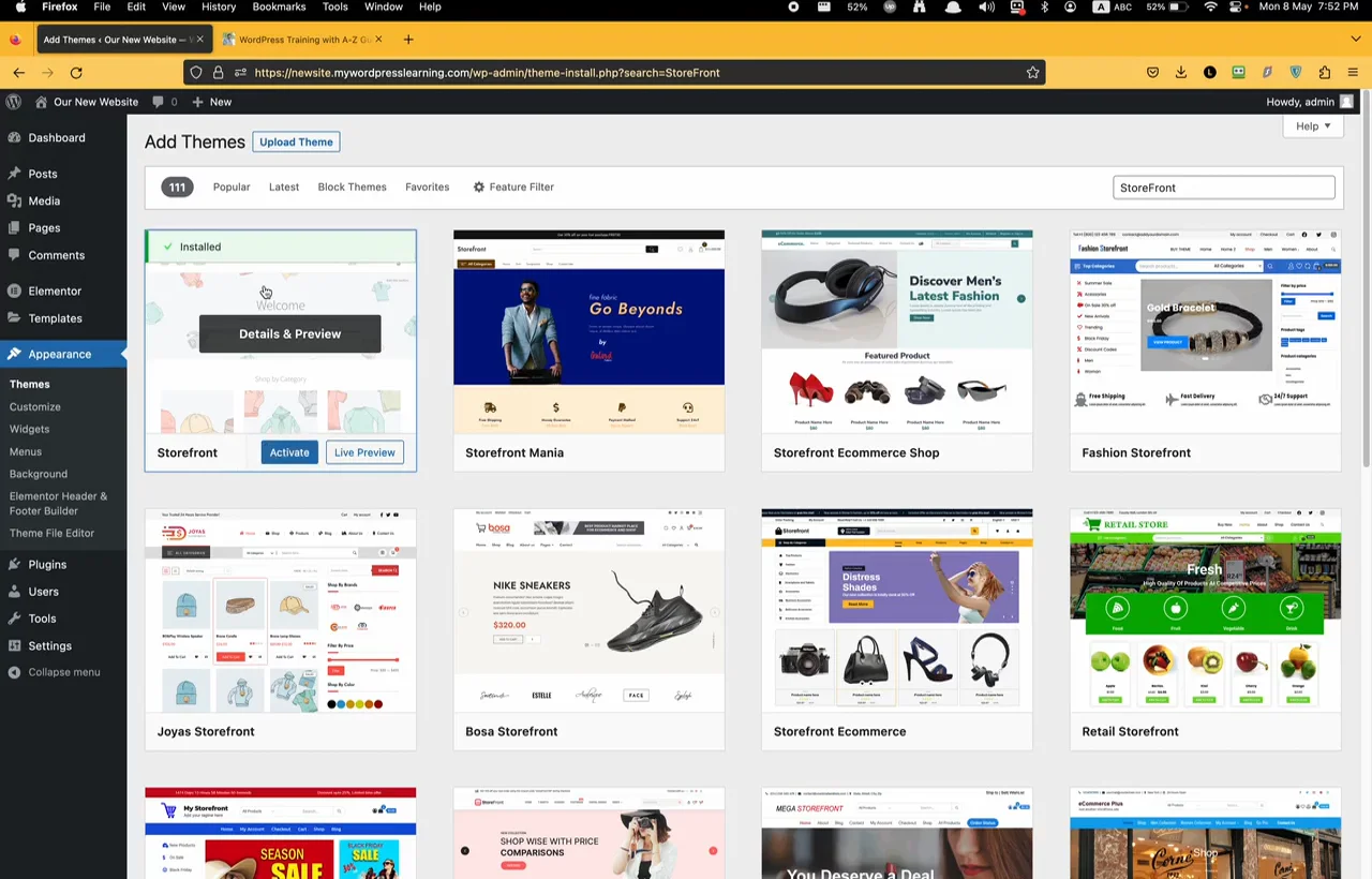 Installing WooCommerce Basic Setup and Theme on Vimeo