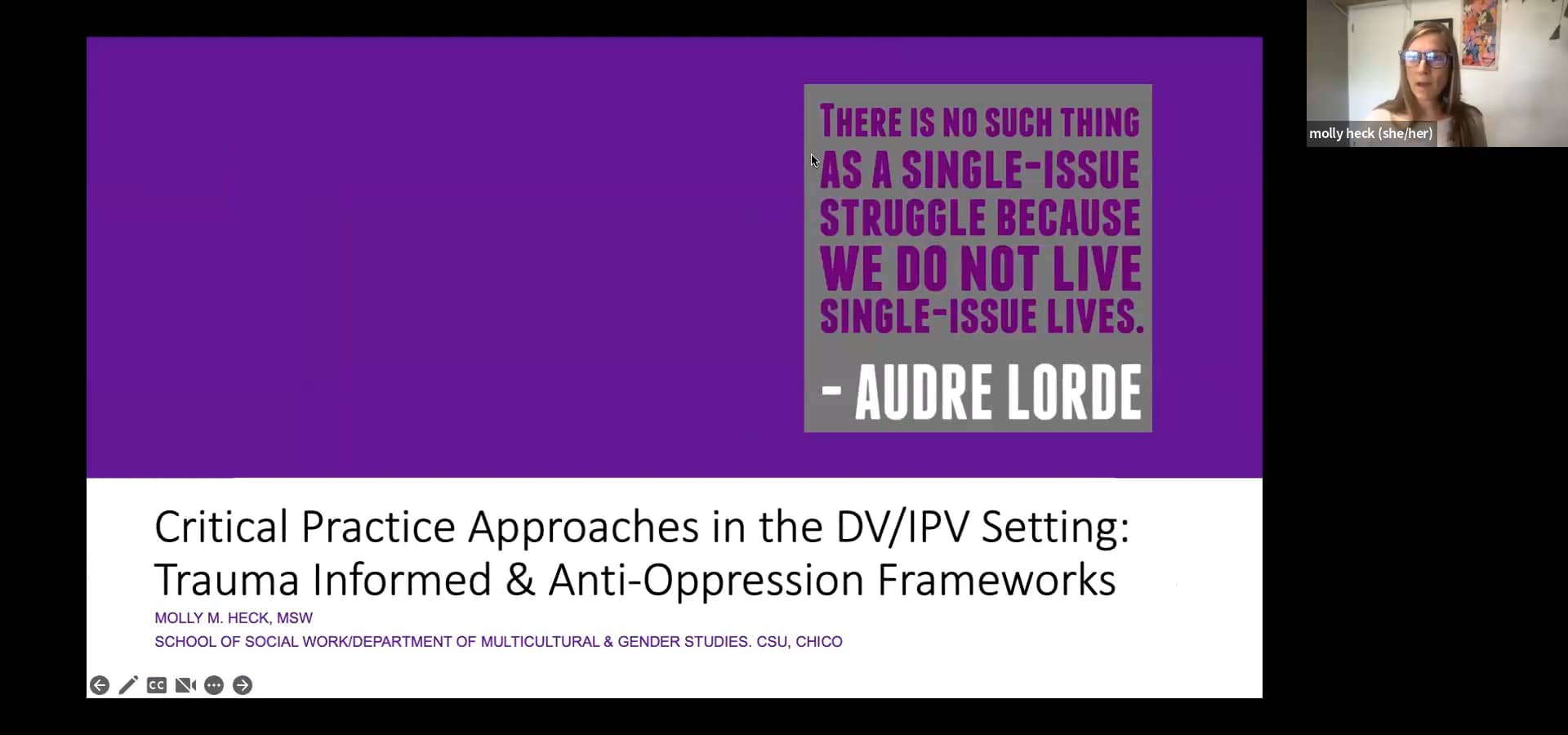Critical Practice Approaches in the DV/IPV Setting: Trauma Informed ...