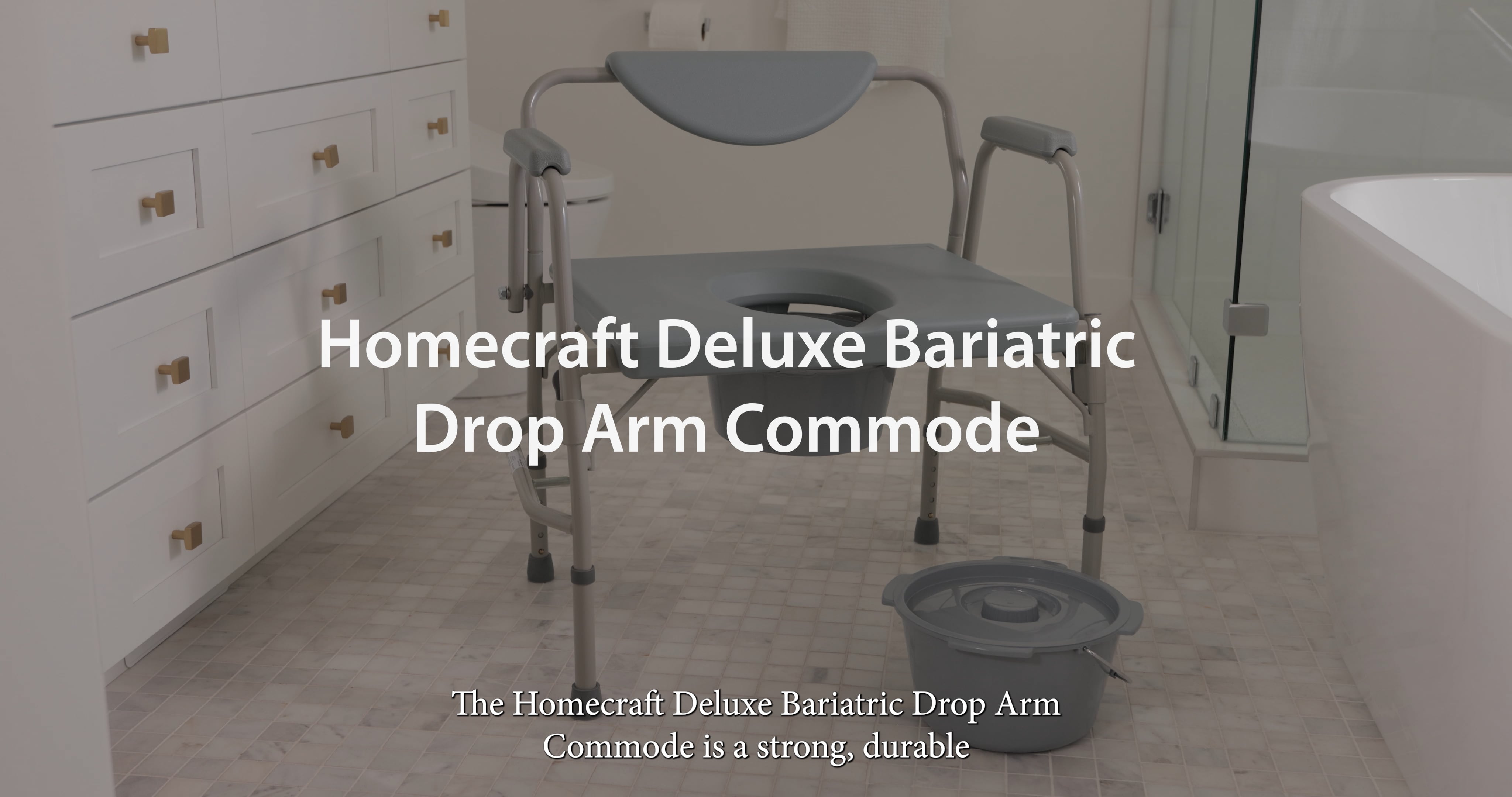 Homecraft Deluxe Bariatric Drop Arm Commode_Sub (1) on Vimeo