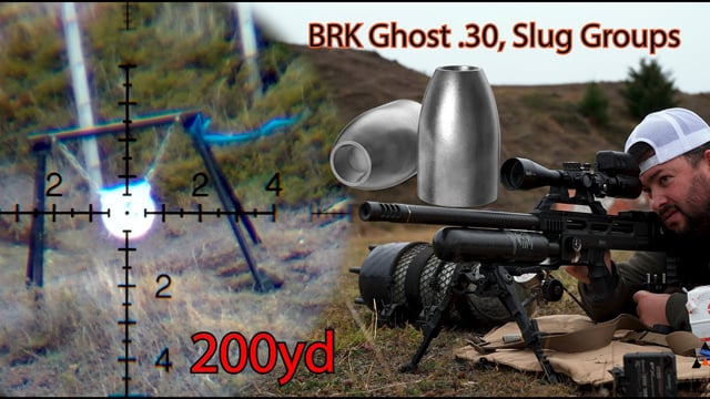 BRK Ghost .30 Slug Groups 100-200yd - Airgun101