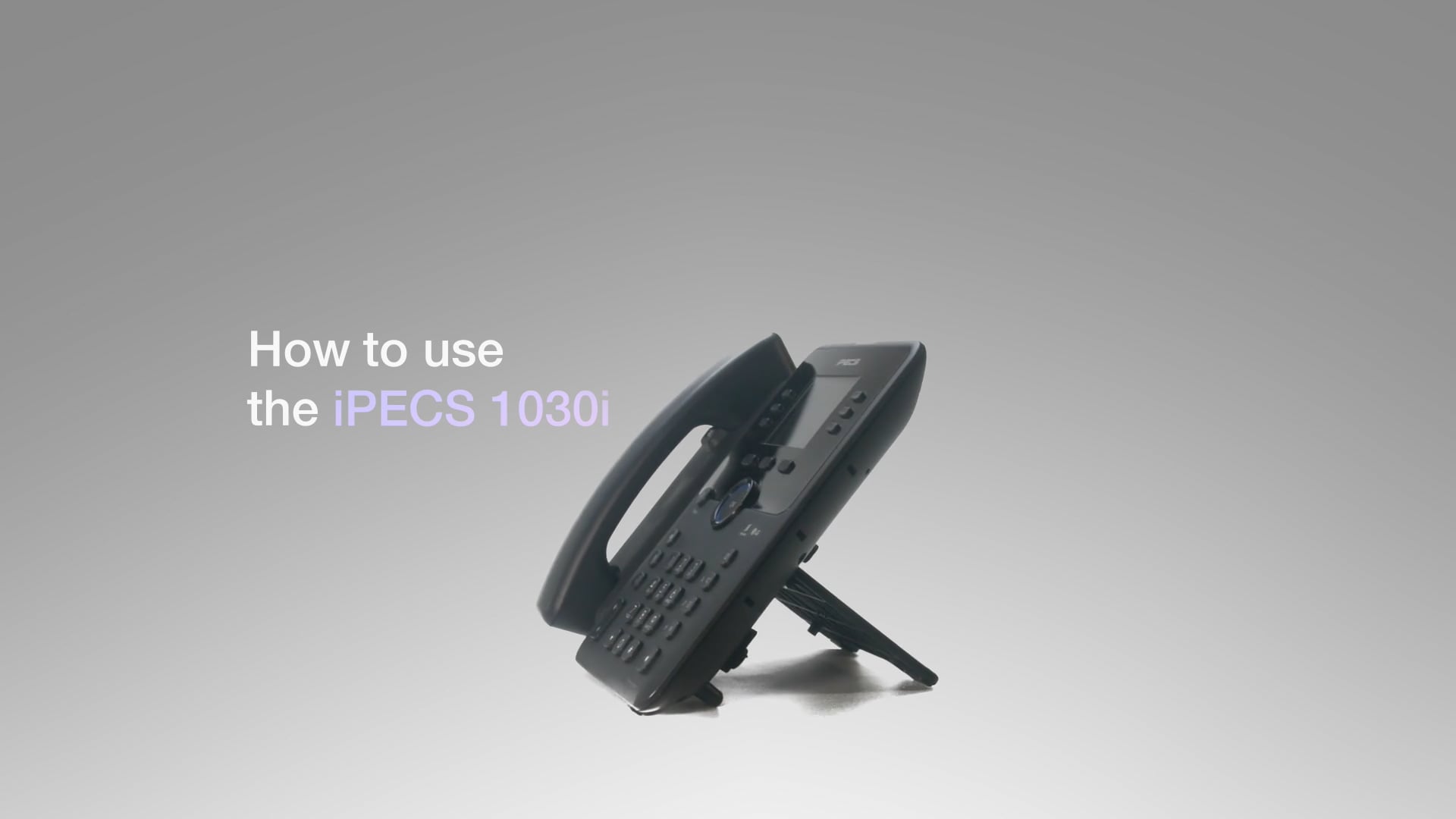 iPECS 1030i Handset User Guide on Vimeo