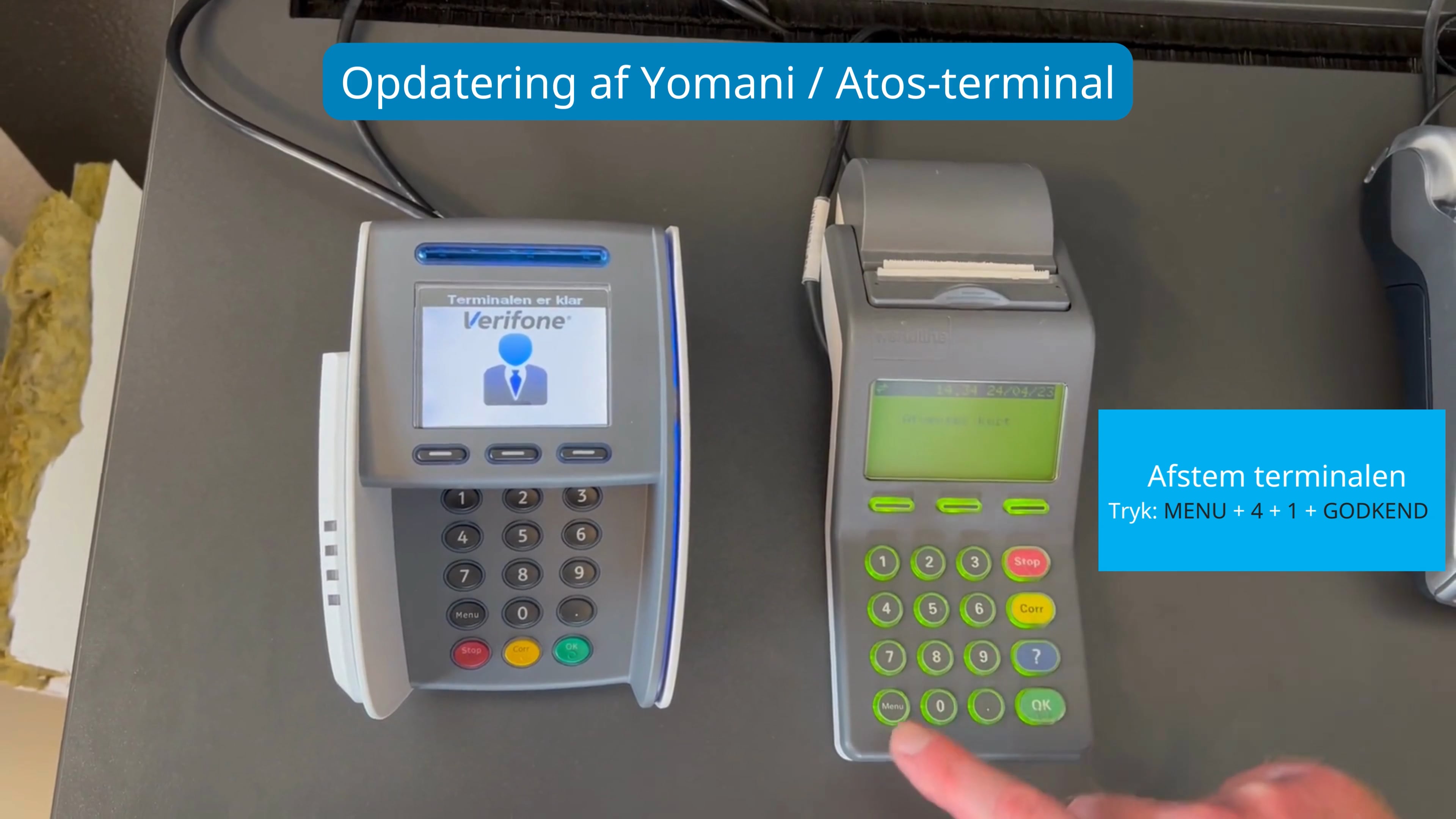 Opdatering af Yomani- / Atos-terminal on Vimeo