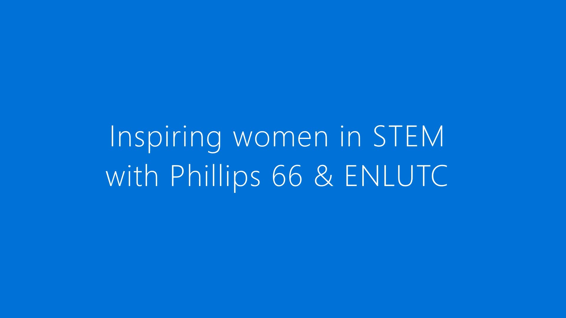 Inspiring Women in STEM on Vimeo