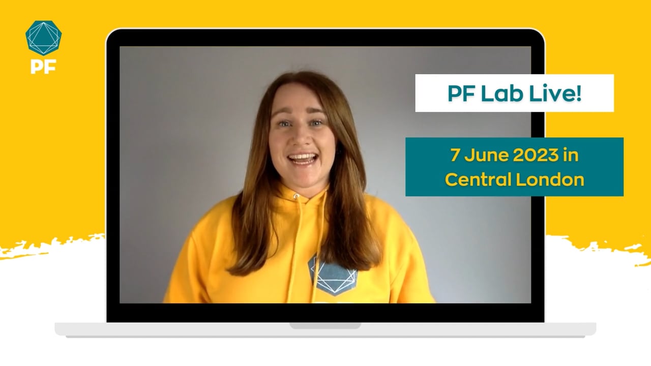 PF Lab Live on 7th June 2023 - all the details! on Vimeo