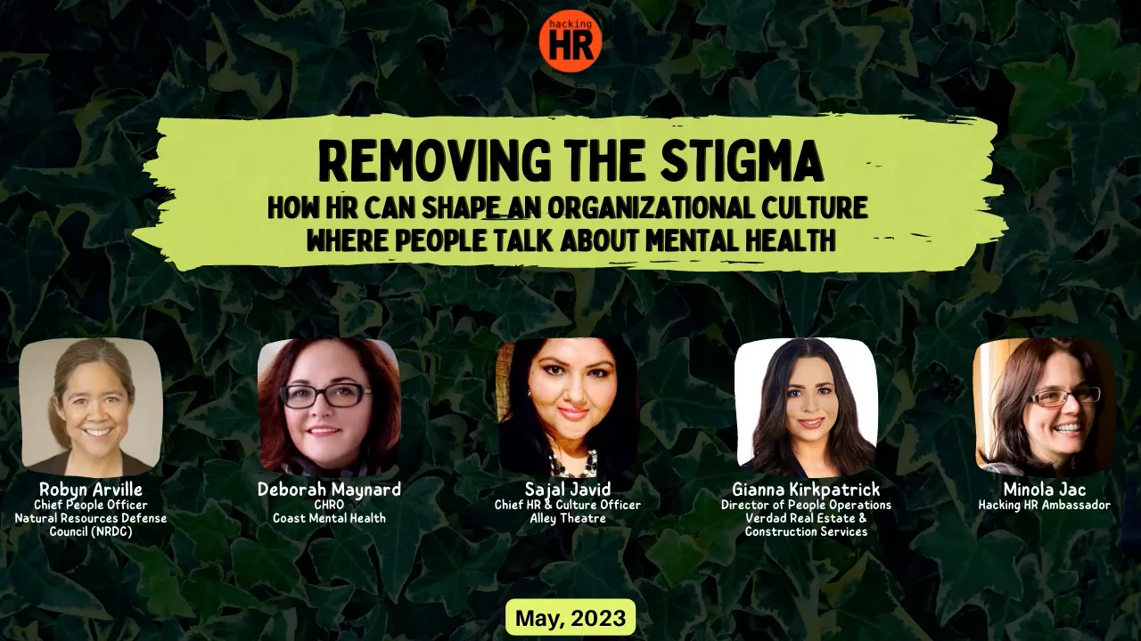 Removing the Stigma: How HR Can Shape an Organizational Culture Where ...
