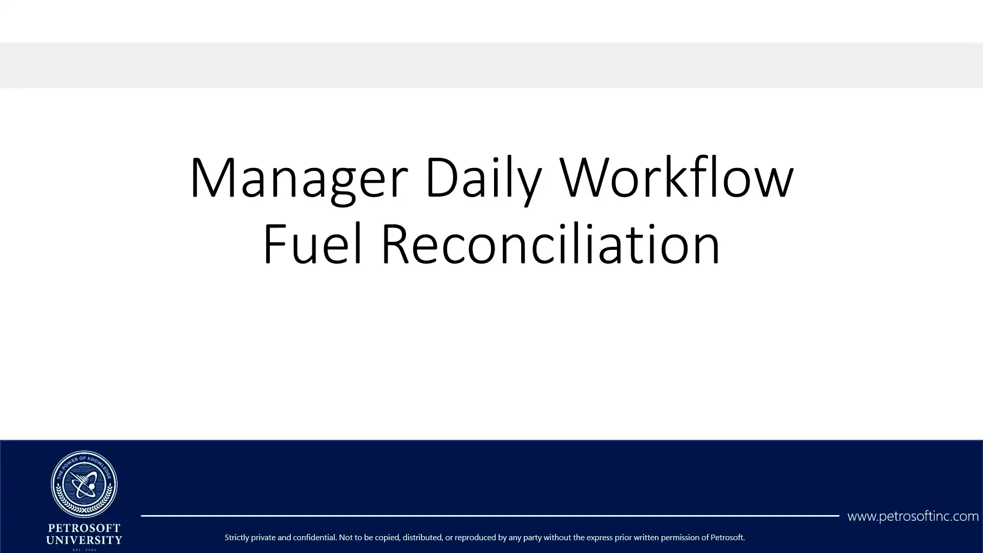 Fuel Reconciliation Free Training Recording on Vimeo