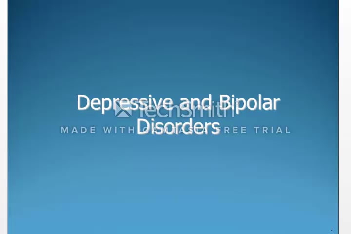 Depressive Bipolar Disorder Video 1 on Vimeo