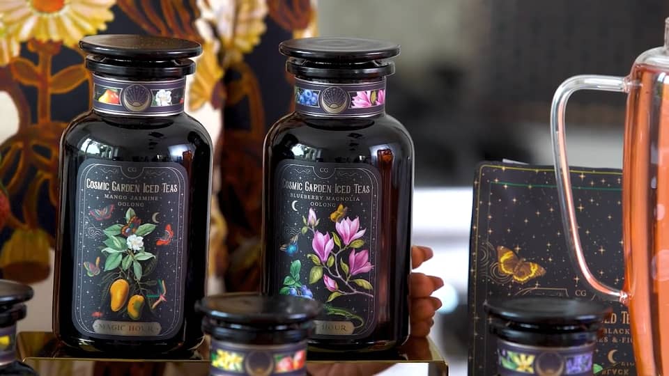 Blueberry Magnolia Cosmic Garden Iced Tea on Vimeo