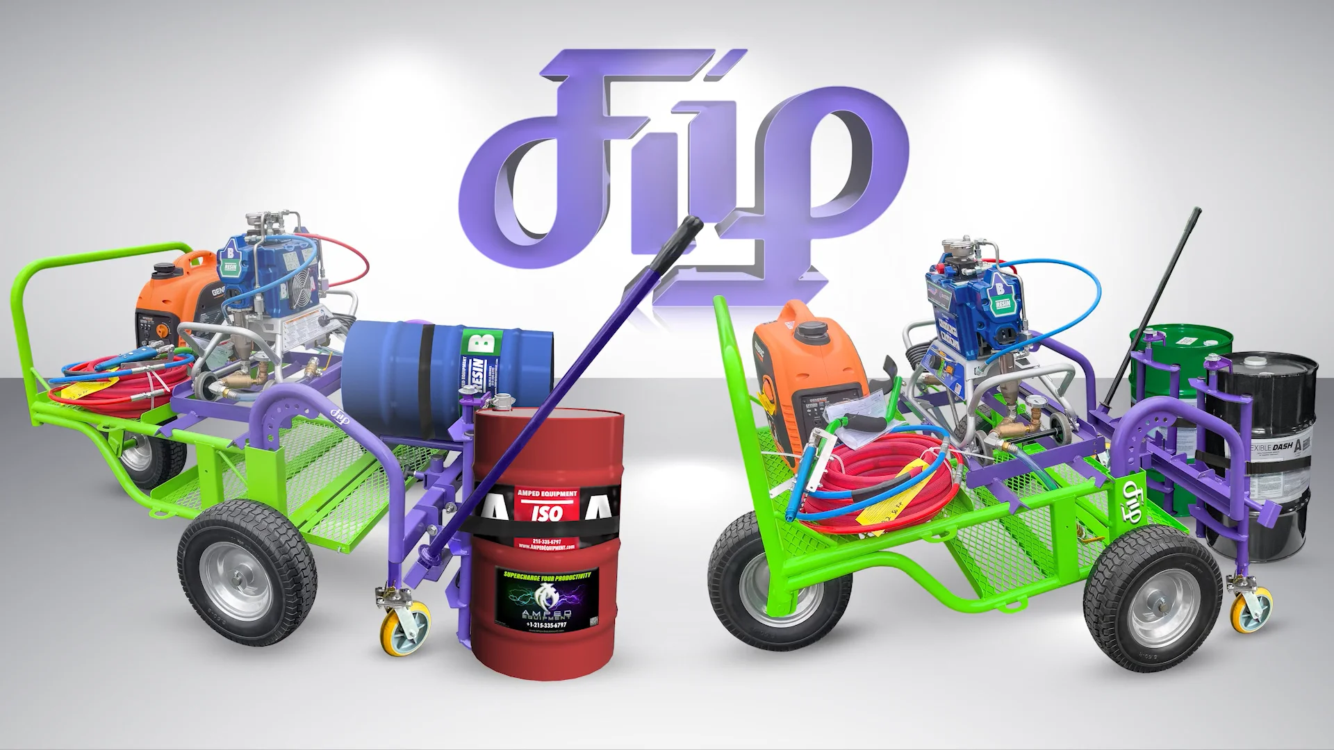 FLIP CART Setup: 2-Part Roof Sprayer | May, 2023