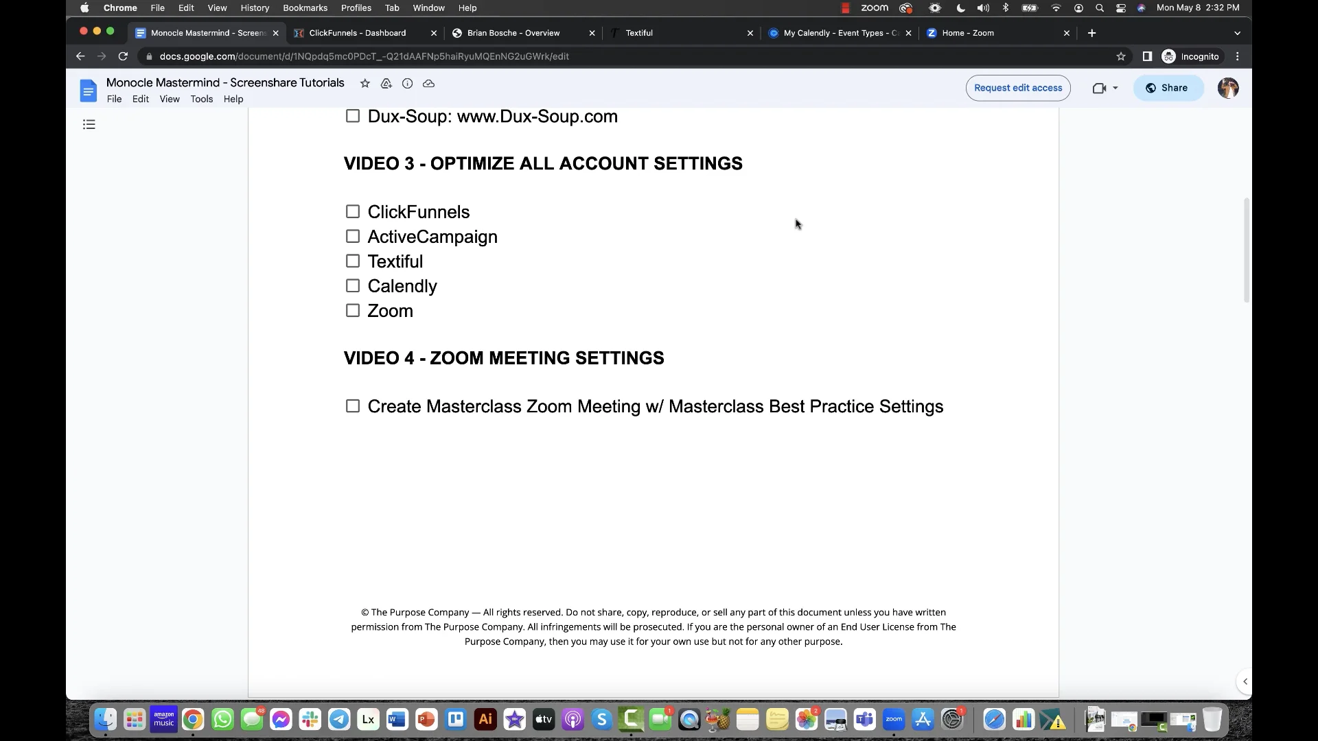 3. Account Settings Optimization on Vimeo