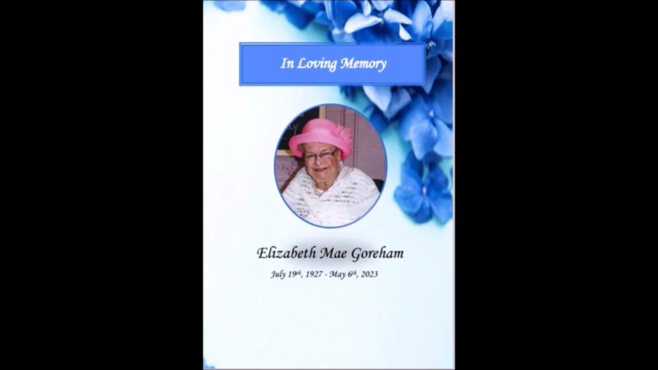 Funeral Service for the late Elizabeth Goreham 2pm on Vimeo