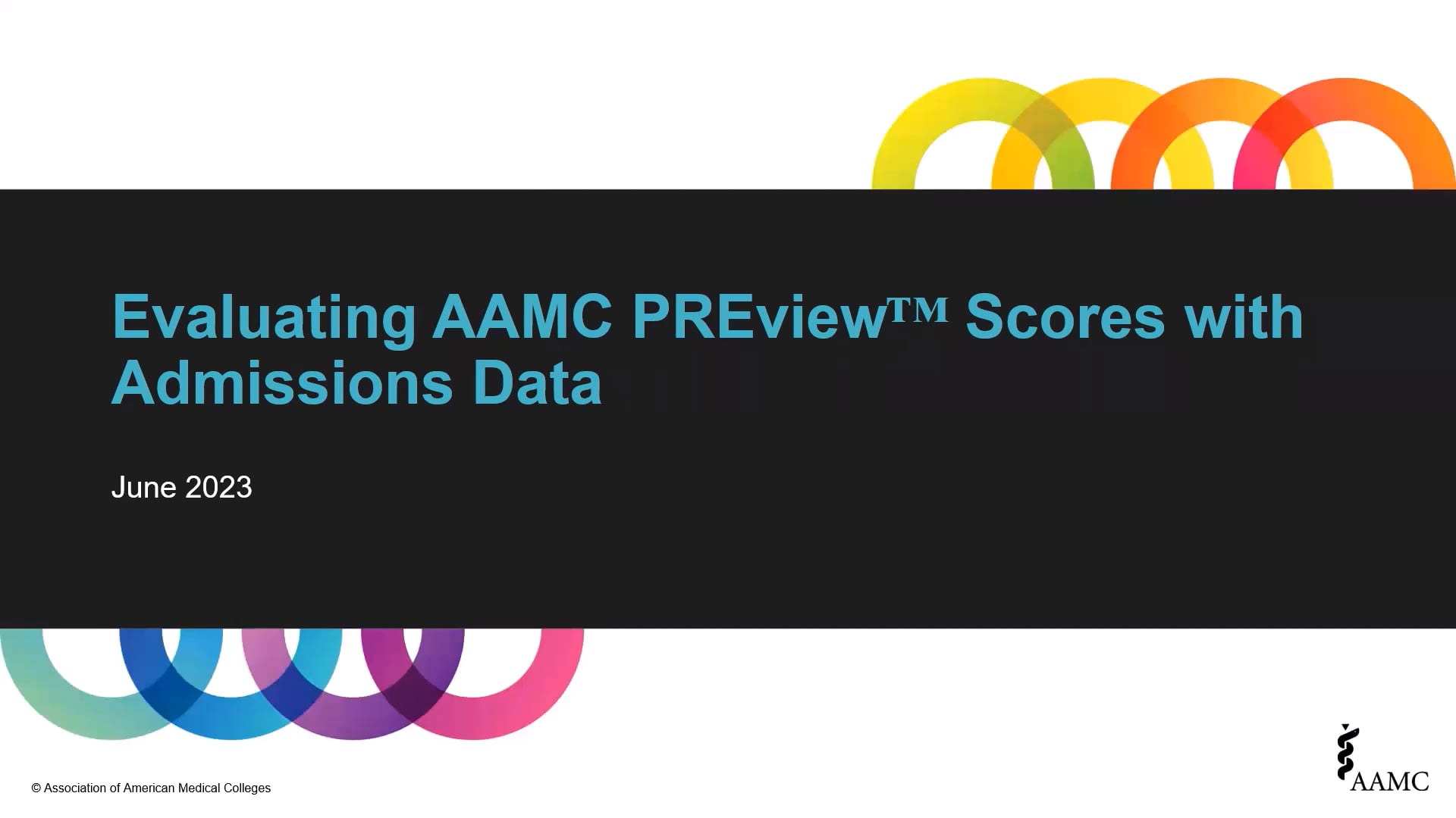 Evaluating AAMC PREview™ Scores with Admissions Data on Vimeo