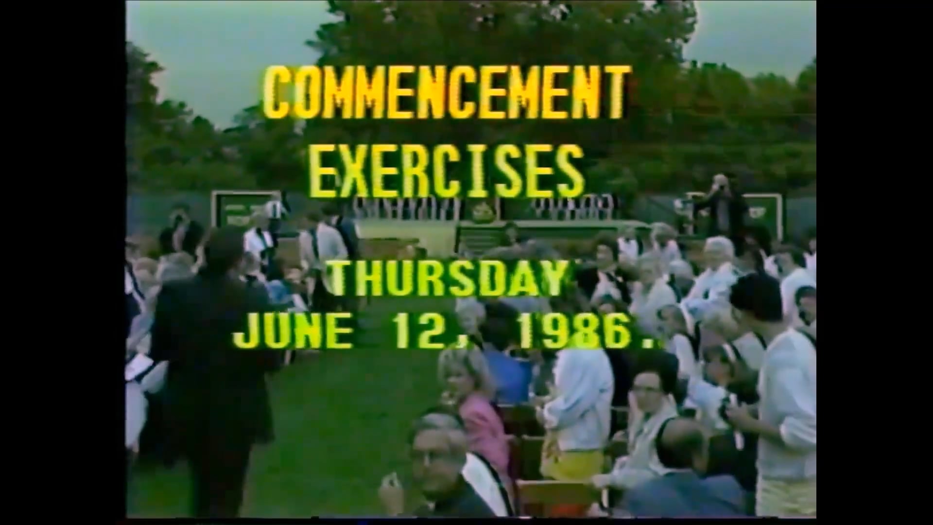 Grosse Pointe North Class of 1986 Graduation Ceremony on Vimeo
