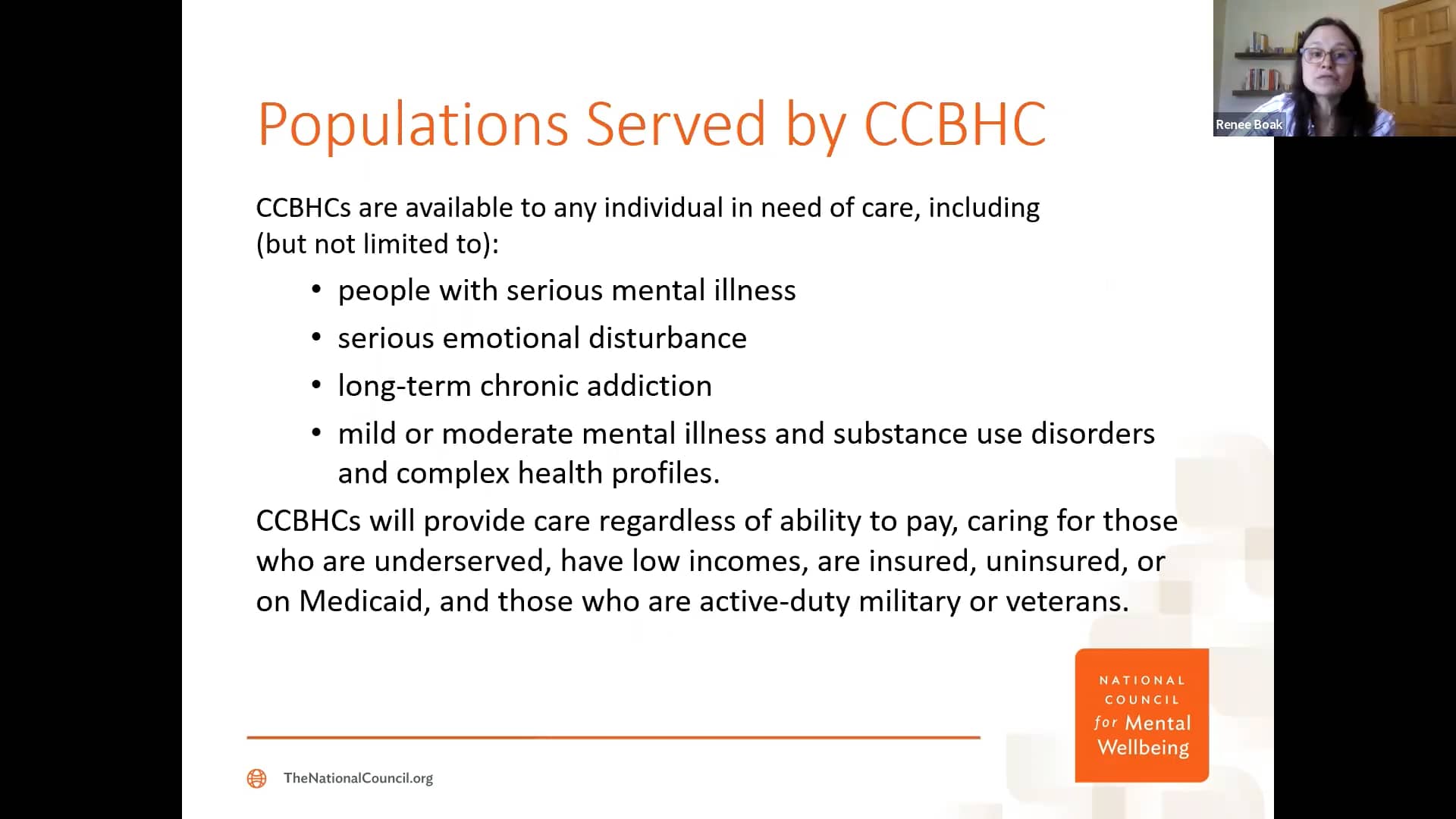 CCBHC: Understanding the National Landscape, the Model, and the ...