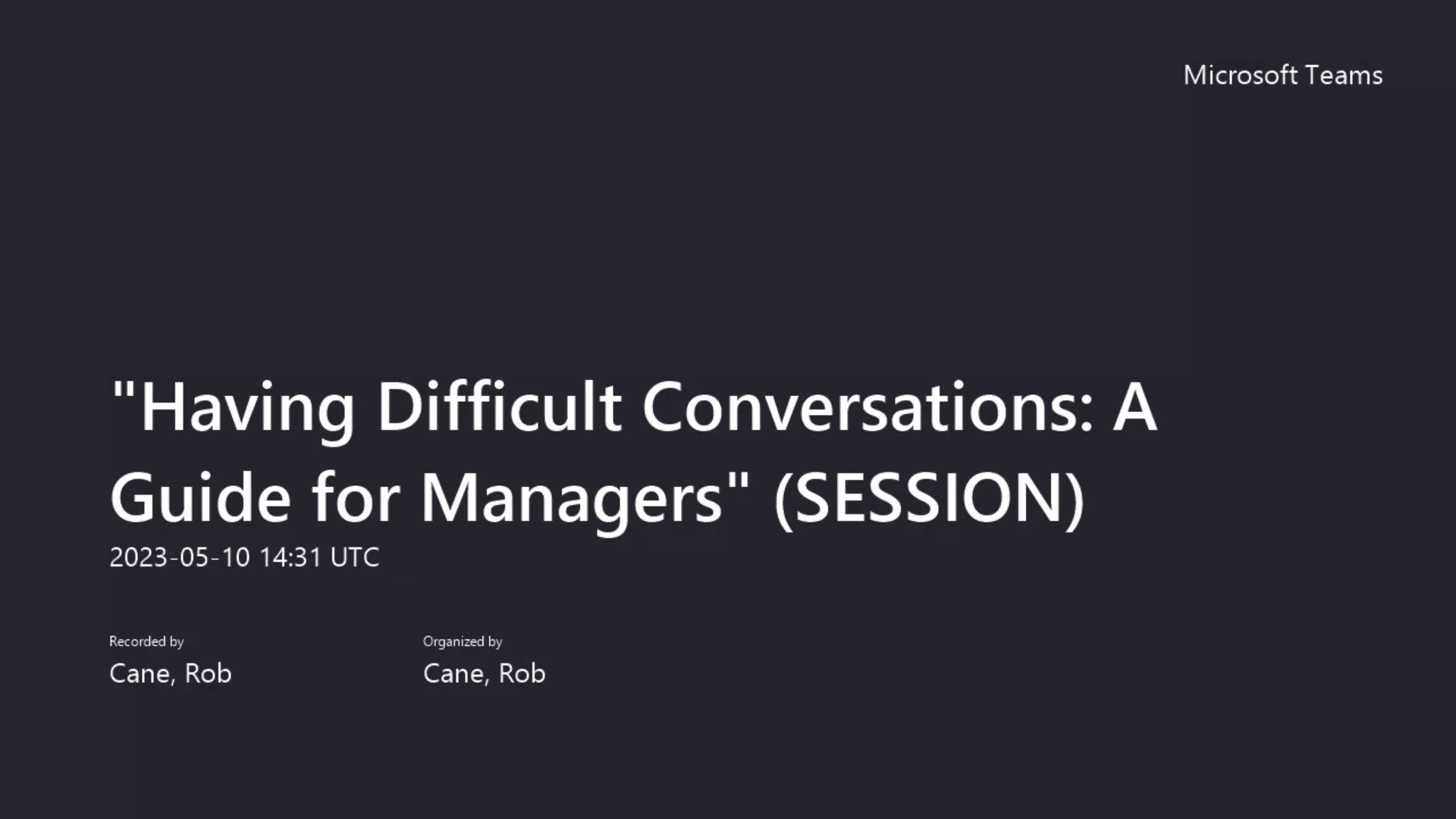 Having Difficult Conversations-A Guide for Managers on Vimeo