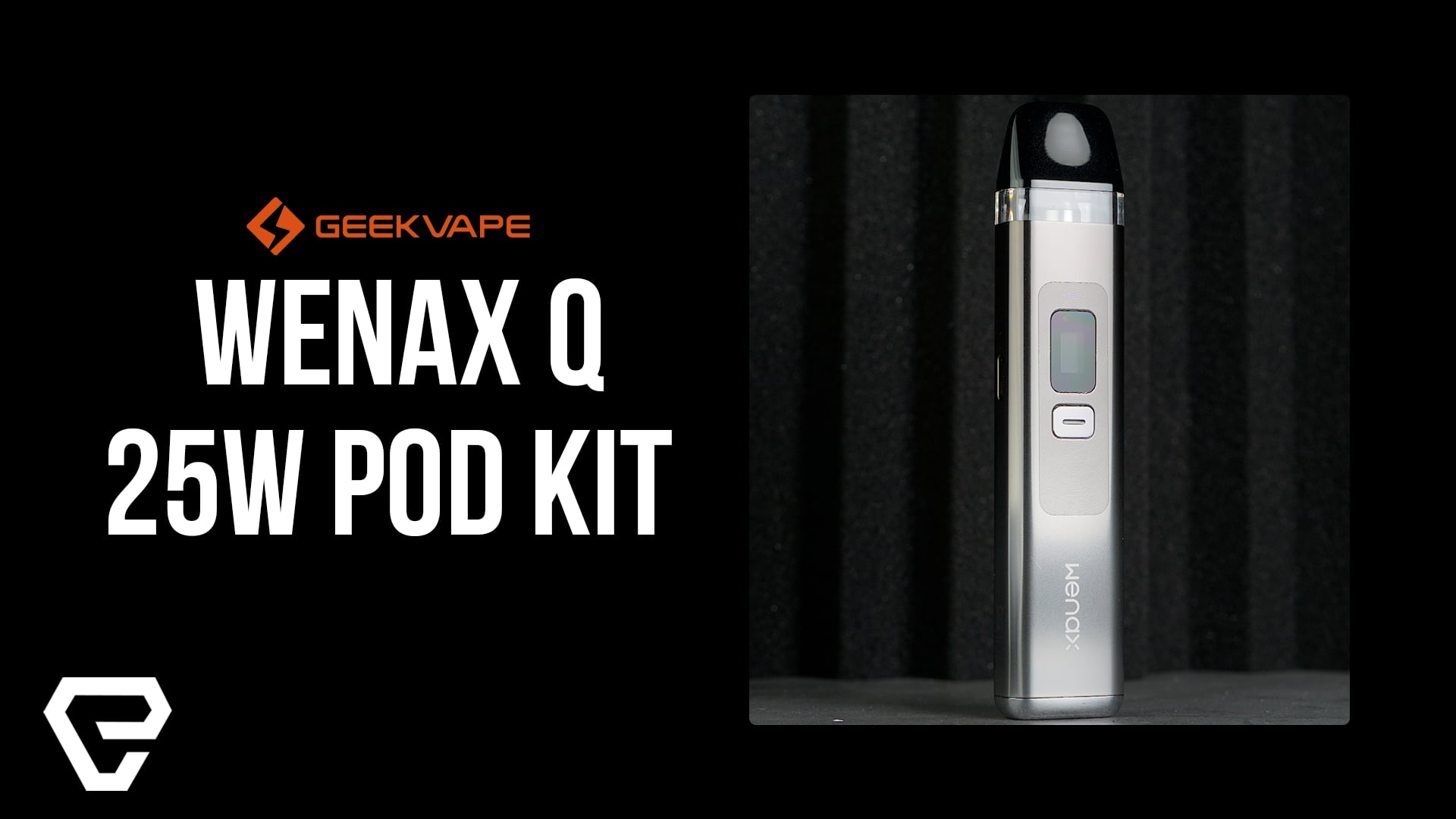 Vape Product Review: Geek Vape Wenax Q 25W Pod Kit! on Vimeo