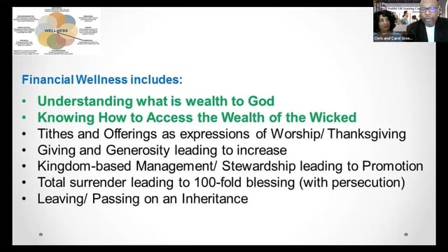 Understanding What Is Wealth to God in Holistic and Godly Wellness on Vimeo