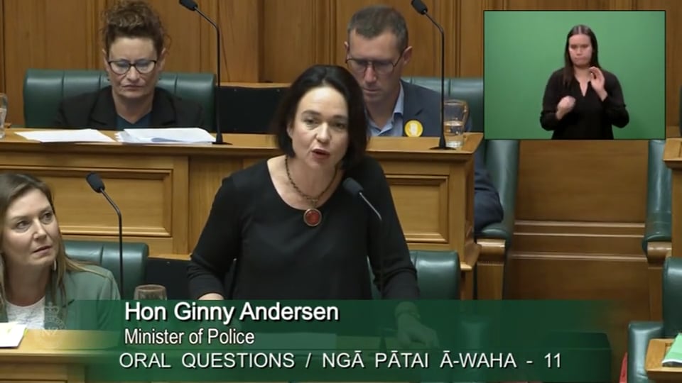 Question 11 - Hon Mark Mitchell to the Minister of Police on Vimeo