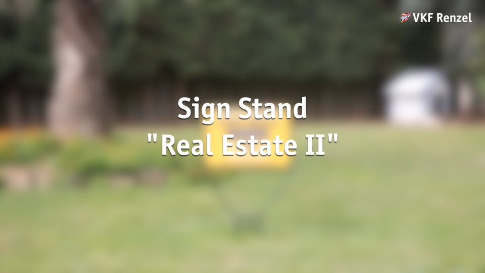 Sign Stand "Real Estate II" incl. digitally printed sign | printed on 1 ...